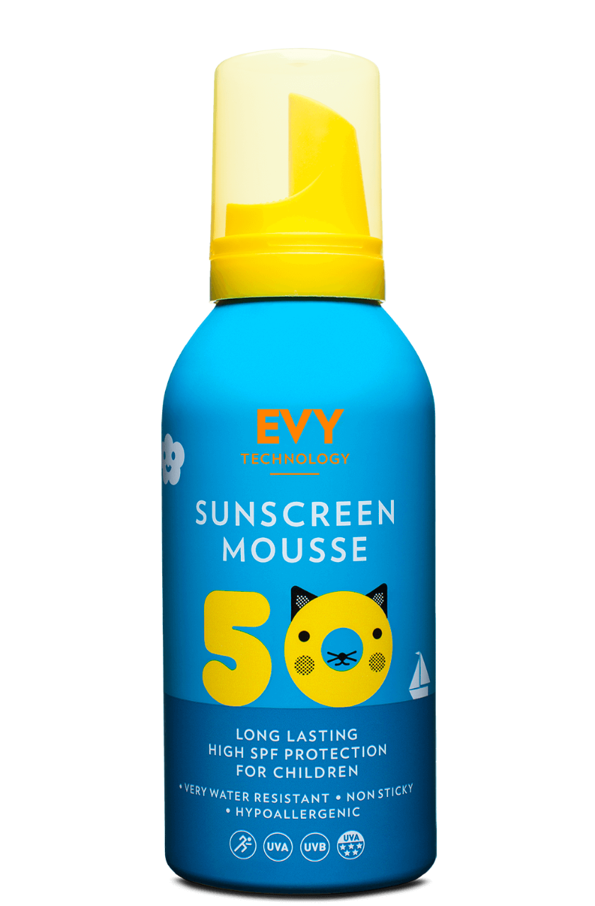 EVY Детски Дълготраен Слънцезащитен Мус за Лице и Тяло SPF50 – NovaKoja.com